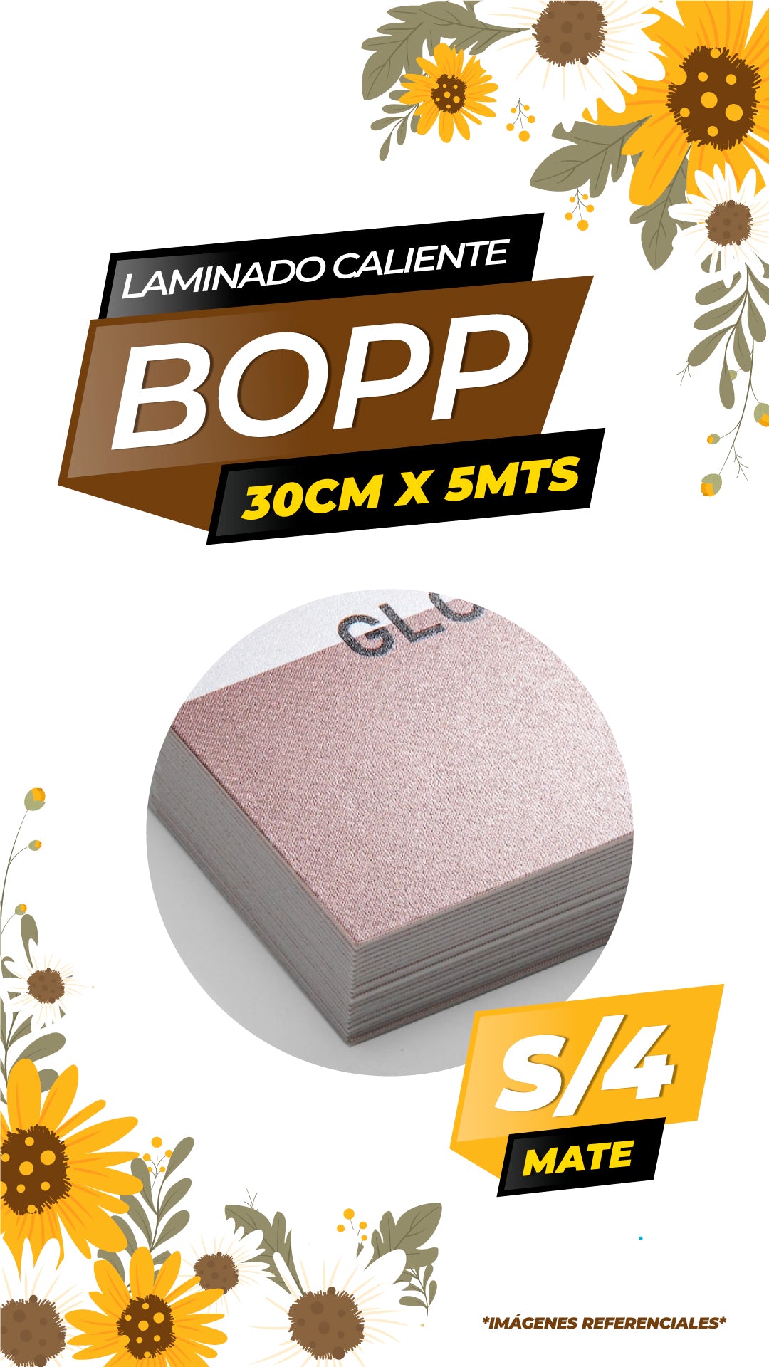 Rollo bopp MATE / 30CMX5M – Izi Crafts